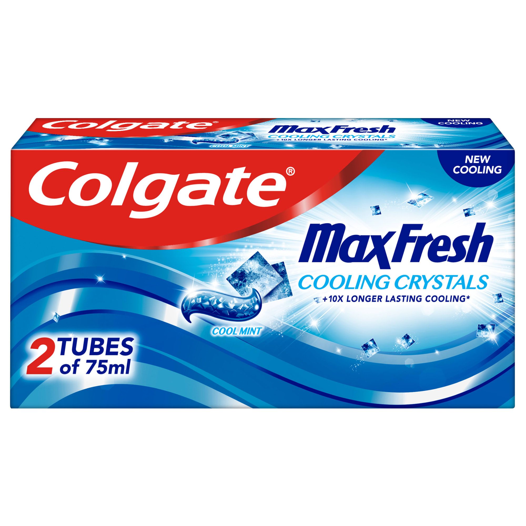 Colgate Max Fresh Cooling Crystals 2x75 ml hammastahna | Karkkainen.com ...